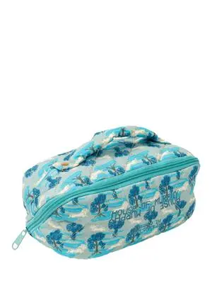 HOUSE OF MURPHY Quilted Riverside Dance Cosmetic Bag - Blue