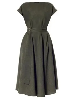 MEEM LABEL Stine Midi Dress - Green
