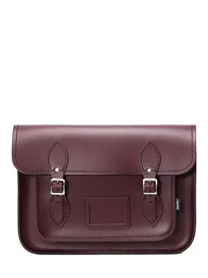 ZATCHELS Handmade Leather 16 Inch Satchel Marsala - Red