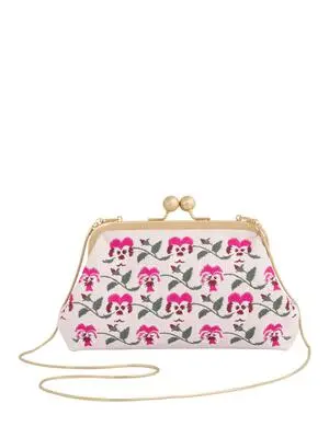 FABLE ENGLAND Pansy Victoriana Clutch - Pink
