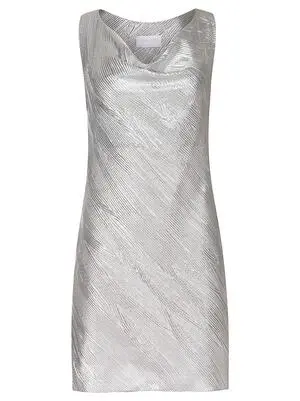 ROSES ARE RED Silver / Grey The Lou Mini Dress In Silver - Silver/grey