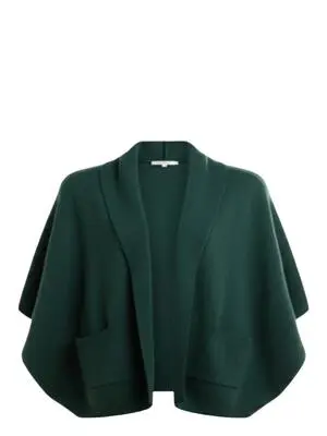 Saachi Open Front Oversized Cardigan Sweater - Green