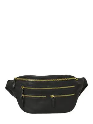 BELSAC Odine Leather Bumbag - Black
