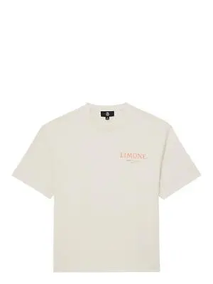 REISS Calvino Graphic-print Relaxed-fit Cotton T-shirt - White