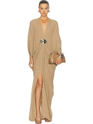 Silvia Tcherassi Fiore Tunic Dress - Sand