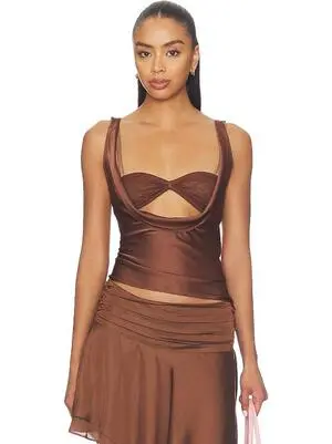 Lioness Delilah Top In . Also - Chocolate