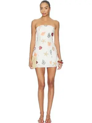MORE TO COME Allegra Strapless Mini Dress In . Also - Multi
