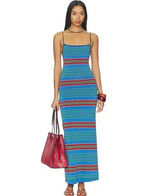 Faithfull The Brand Lucy Maxi Dress In . Also - Blue