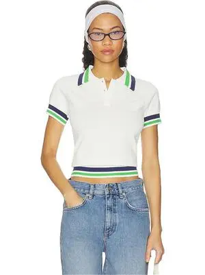 ALL THE WAYS Hazel Knit Polo Top In . Also - Multi