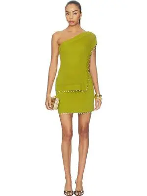 AMUR Alaia Day Dress In . Also - Green