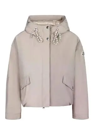 Moncler Eucalyptus Hooded Flap-pocket Jacket - Neutrals