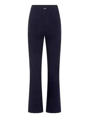 TWINSET Fine-knit Flared Trousers - Black