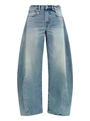 R13 Janine Barrel-leg Jeans - Blue