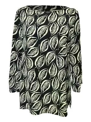 Etro Leaf-print Silk Dress - Black