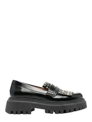 Maje Stud-detail Platform Shoes - Black