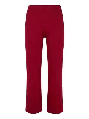 Liviana Conti Seam-detail Flared Trousers - Red
