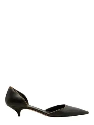 THE ROW Liisa Kitten D'orsay Pumps - Brown