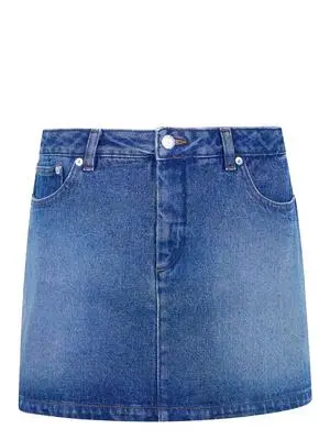 A.p.c. A-line Denim Skirt - Blue