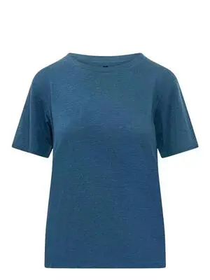 Max Mara Crew-neck Short-sleeve T-shirt - Blue