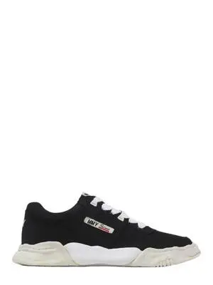 Mihara Yasuhiro Parker Canvas Logo-embroidered Sneakers - Black