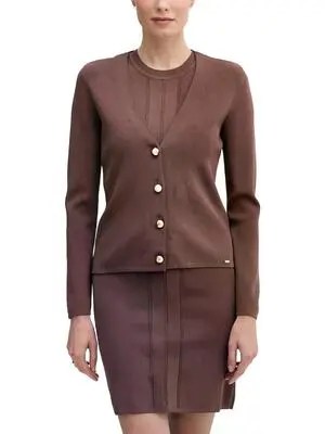 GAUDI Buttoned Cardigan - Brown