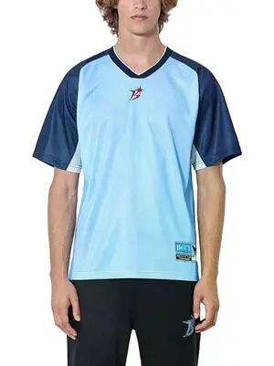 BOTT Contrast-panel T-shirt - Blue