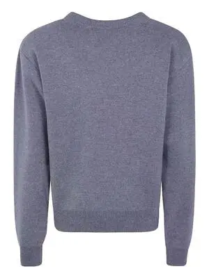 RÓHE Ribbed-trim Wool Sweater - Grey