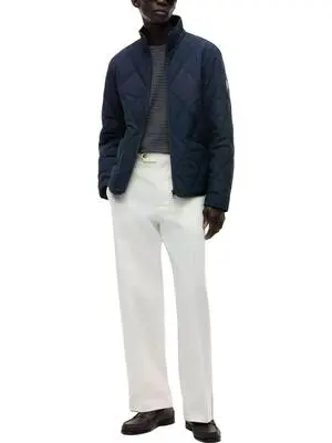 Tommy Hilfiger Diamond-quilted Zip-up Jacket - Blue