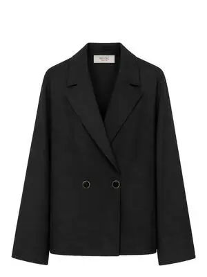 RETORI Jewel-button Blazer - Black