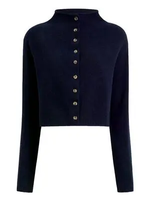 Khaite Annora Cardigan In Midnight Navy - Blue