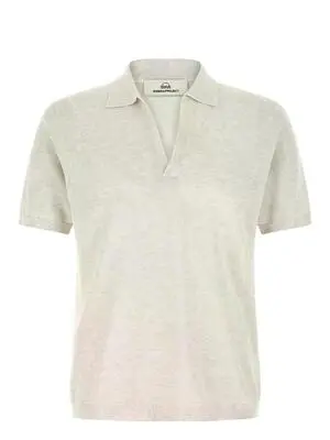 RIVIERA Open Collar Polo Shirt - Neutrals