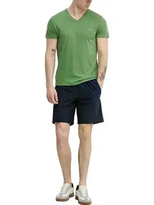 Lacoste Logo-patch V-neck T-shirt - Green