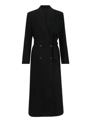 Brunello Cucinelli Double-breasted Cashmere Coat - Black