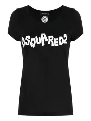 Dsquared2 Logo-print Slim-fit T-shirt - Black