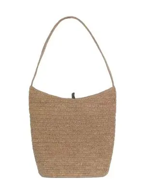 THE ROW Alma Woven Raffia Shoulder Bag - Neutrals