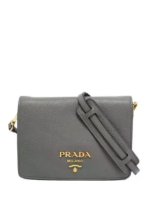 Prada Flap Crossbody Bag - Grey