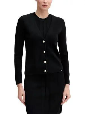 GAUDI Button-fastening V-neck Cardigan - Black