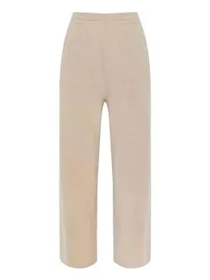 LANVIN Straight-leg Knitted Trousers - Neutrals