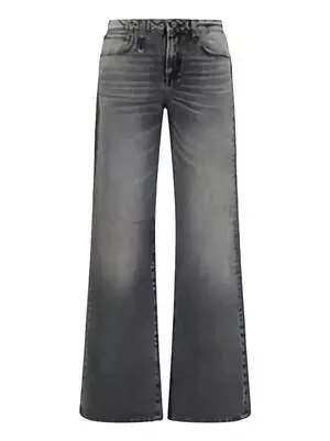R13 Effie Straight-leg Jeans - Grey