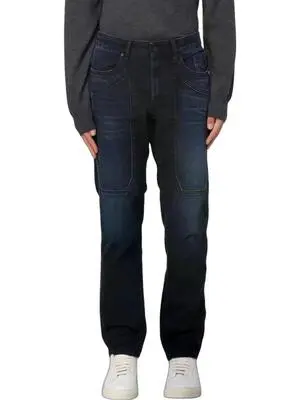 JECKERSON Panelled Slim-fit Jeans - Blue