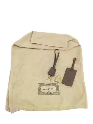 Gucci 2016-2026 Small Gg Supreme Web Savoy Trolley Travel Bag - Neutrals