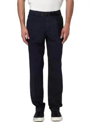 Peuterey Alpen Belted Straight-leg Trousers - Blue
