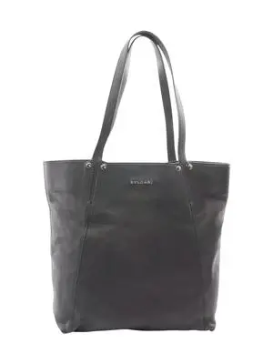 BVLGARI 2010-2026 Leather Tote Bag - Black