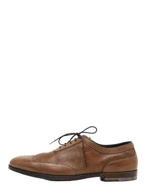 Bottega Veneta Perforated-details Oxford Shoes - Brown
