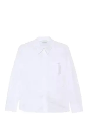 Peserico Bead-embellished Chest-pocket Shirt - White
