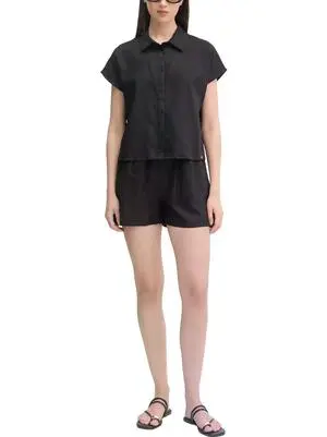 GAUDI Drawstring Elasticated-waist Shorts - Black