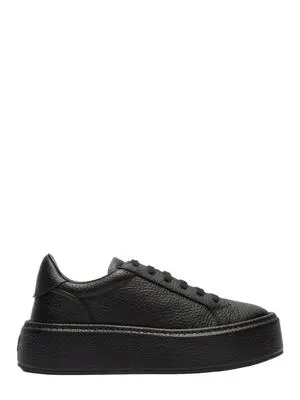 Casadei I-box Leather Sneakers Black