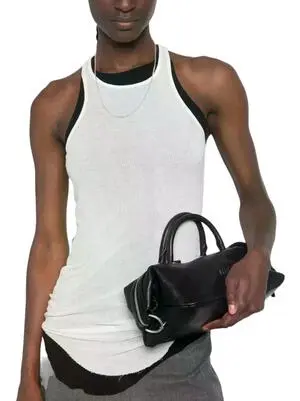 MARGESHERWOOD Logo-embossed Leather Tote Bag - Black