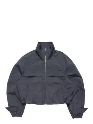 Acne Studios Logo-print High-neck Jacket - Grey