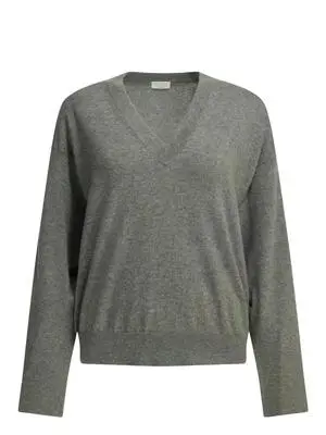 Brunello Cucinelli V-neck Cashmere Sweater - Grey